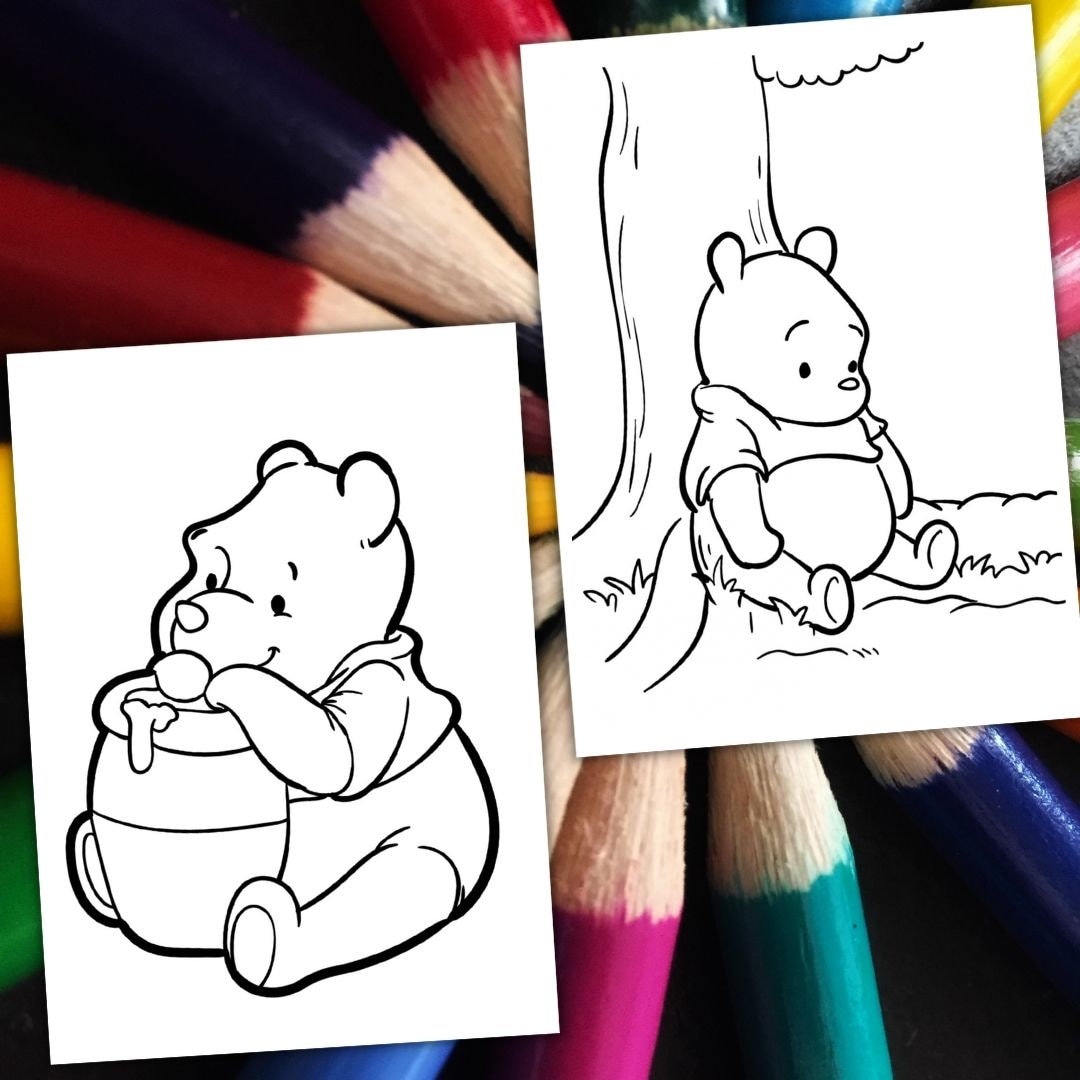 70 WYNNY the POOH Color Pages. Winny the Pooh Coloring Book Fo Kid ...