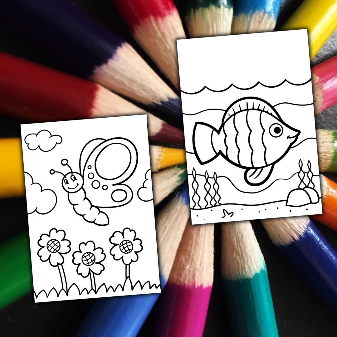 10 PRESCHOOL Coloring Pages. Preschool Coloring Book for Kids ...