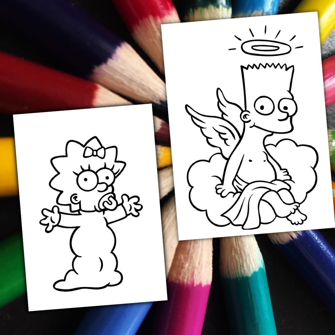 70 THE SIMPSONS Color Pages. the Simpsons Coloring Book Fo Kid ...