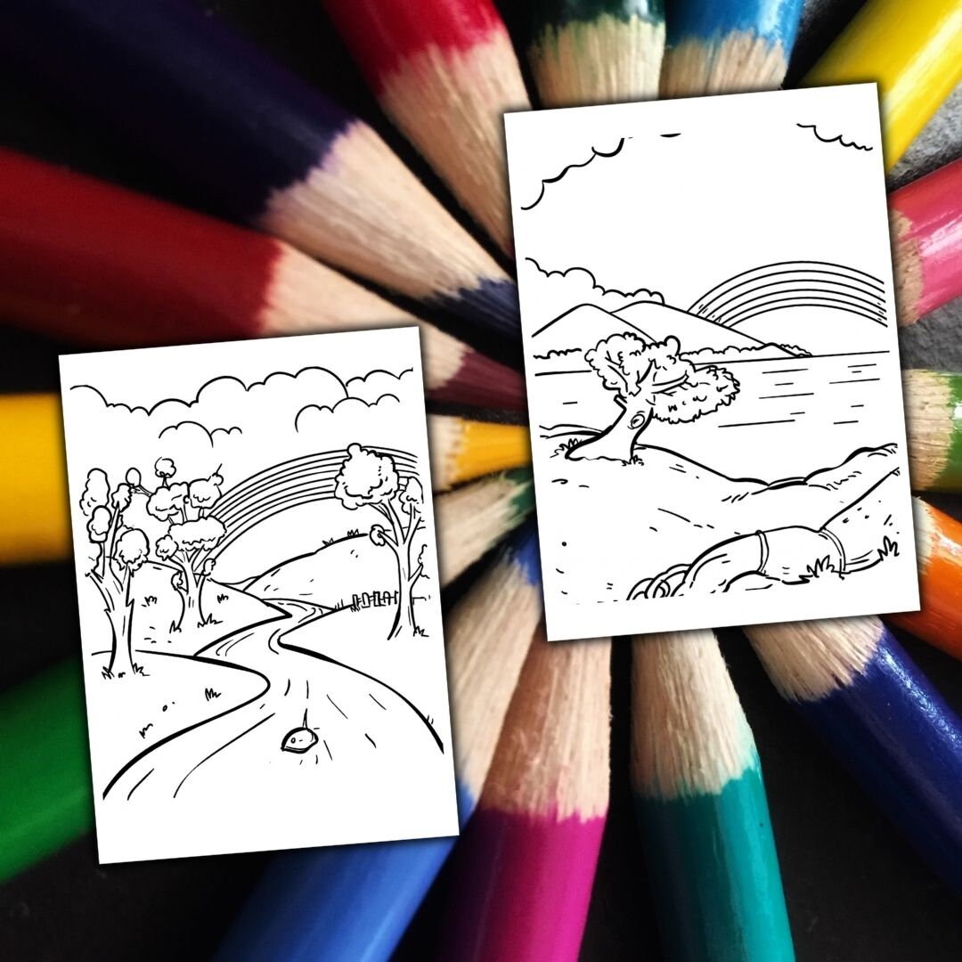 54 RAINBOW Color Pages. Rainbow Coloring Book Photo Kid. Coloring Pages ...