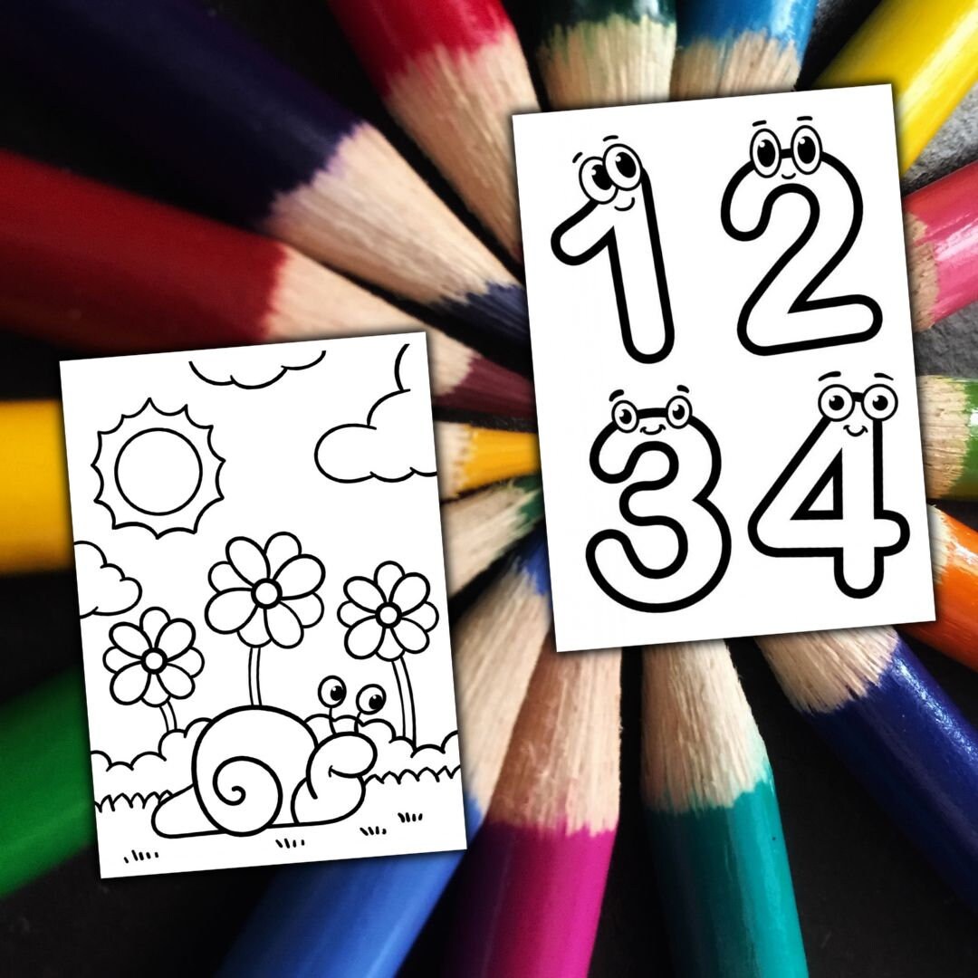10 PRESCHOOL Coloring Pages. Preschool Coloring Book for Kids ...