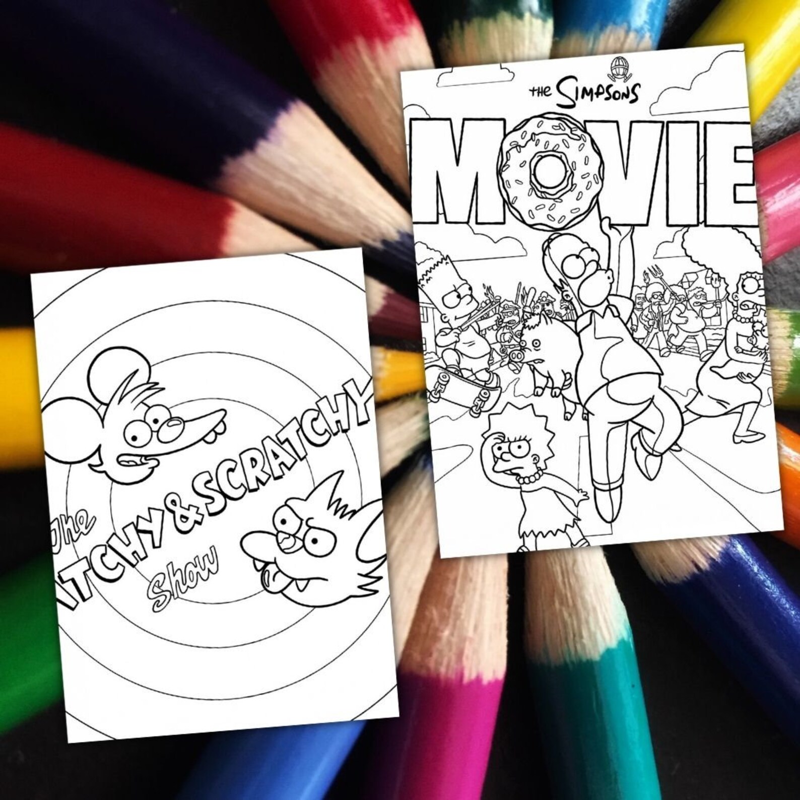 70 THE SIMPSONS Color Pages. the Simpsons Coloring Book Fo Kid ...