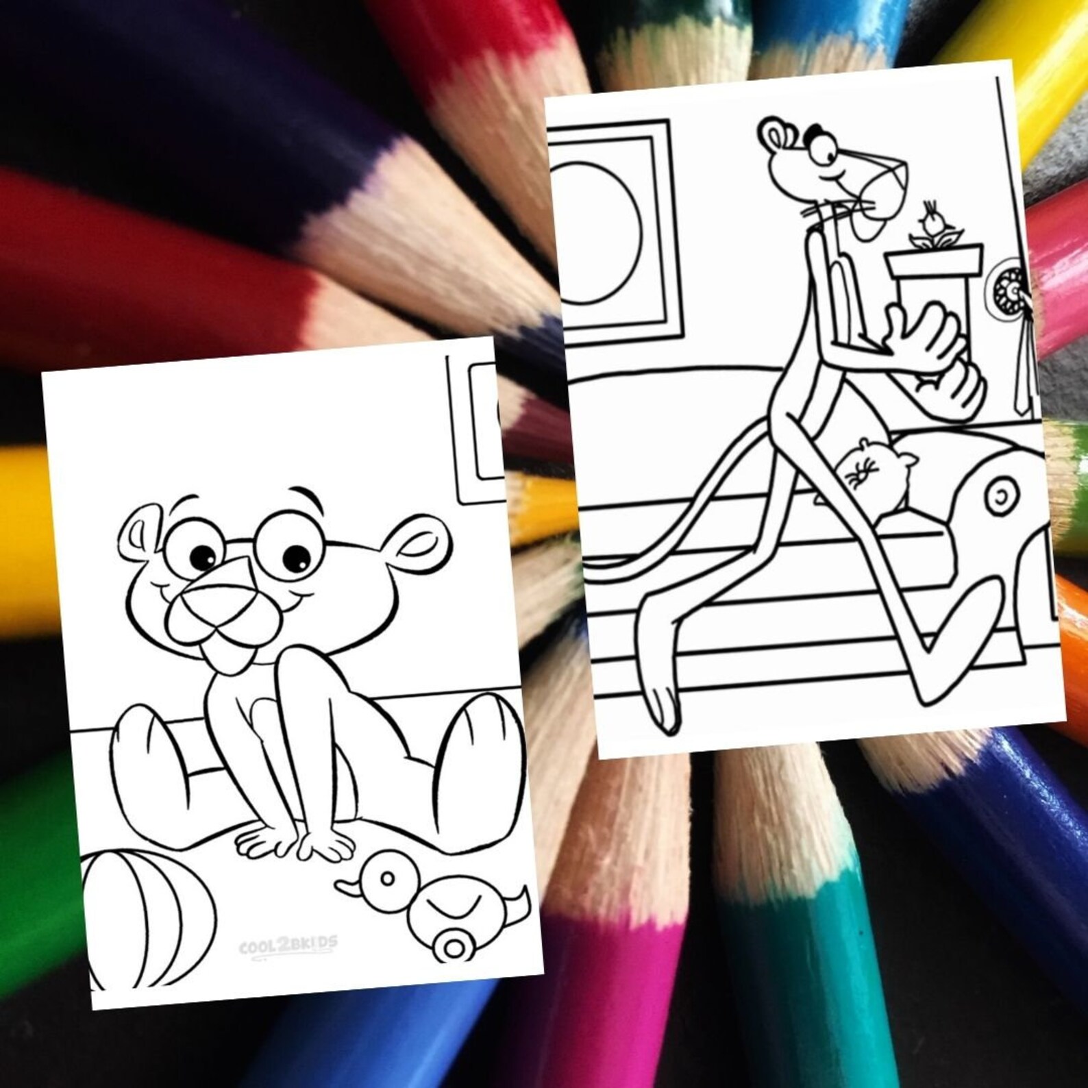 50 PINK PANTHER Color Pages. Pink Panther Book Photo Kid. Coloring ...