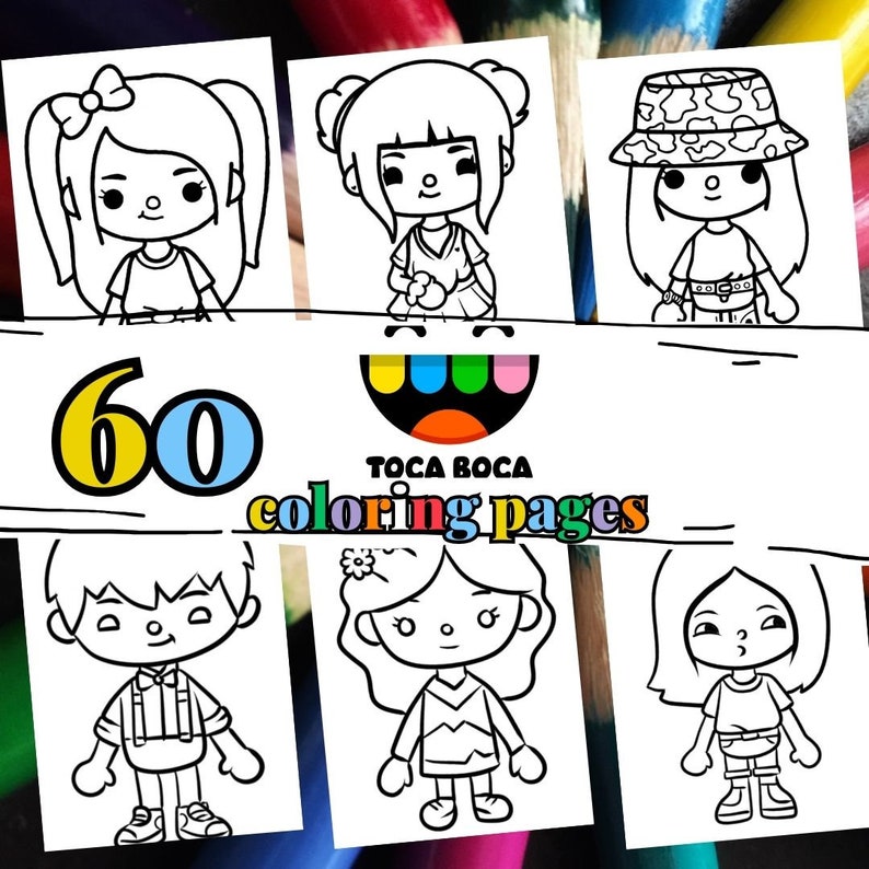 60 TOCA B0CA Color Pages. Toca Boca Book Photo Kid. Coloring Pages for ...