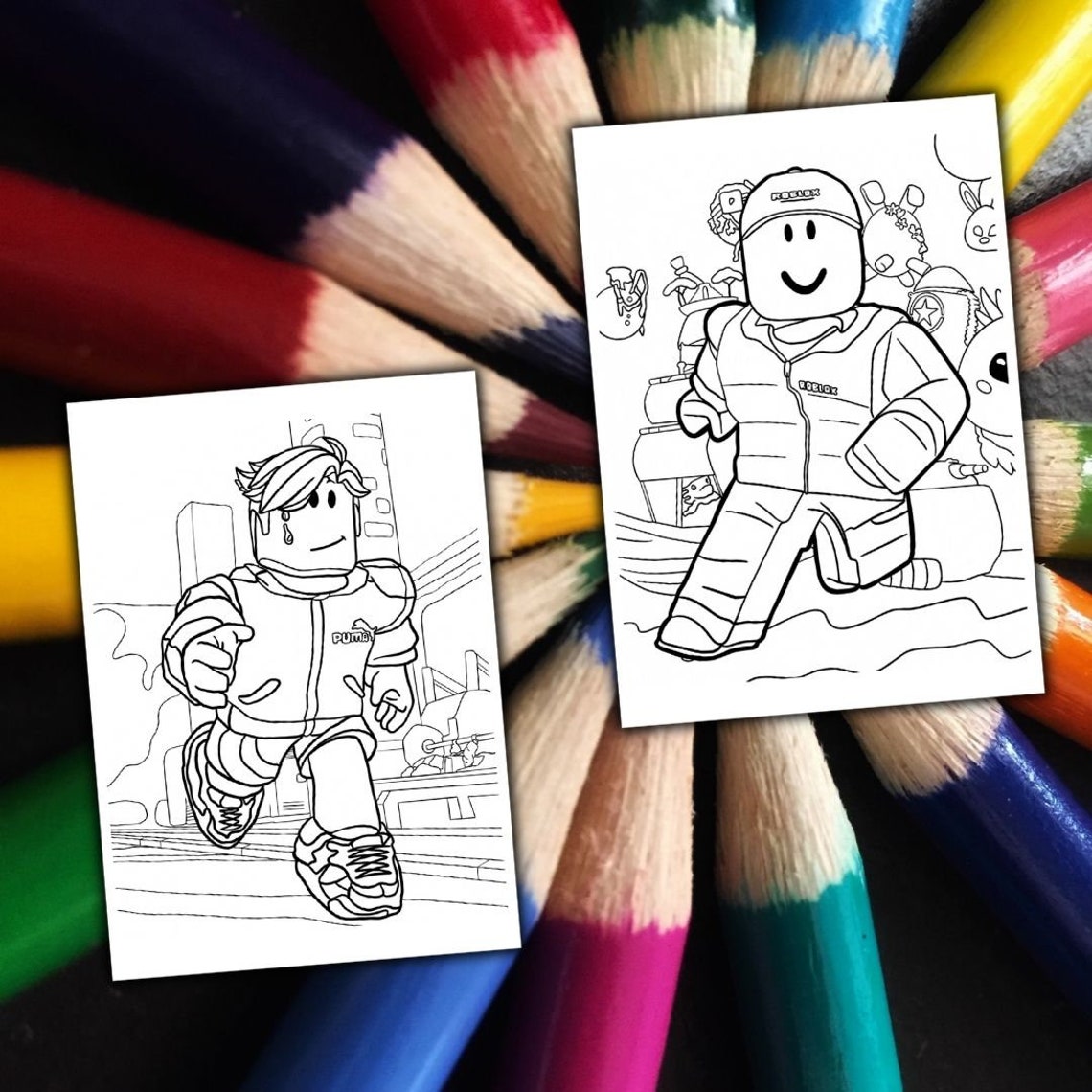 50 ROBLOX Coloring Pages. Roblox Coloring Book for Kids. Printable ...