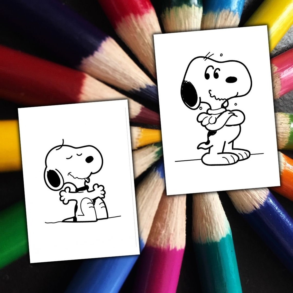 15 PEANUTS Coloring Pages. Cartoon Coloring Book for Kid. Printable ...