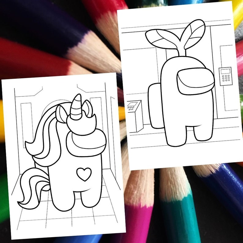 65 AMONG US Color Pages. Among Us Coloring Book Fo Kid. Coloring Pages ...