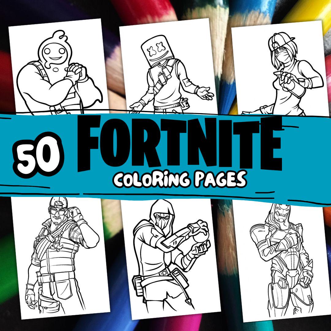 50 Gameplay Coloring Pages, A4 Format Coloring Book for Kids, Kid ...