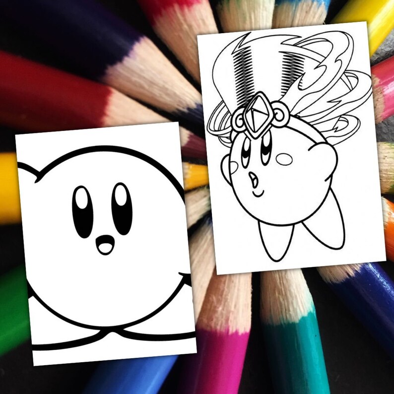 60 KIRBY Color Pages. Kirby Book Photo Kid. Coloring Pages for Adults ...