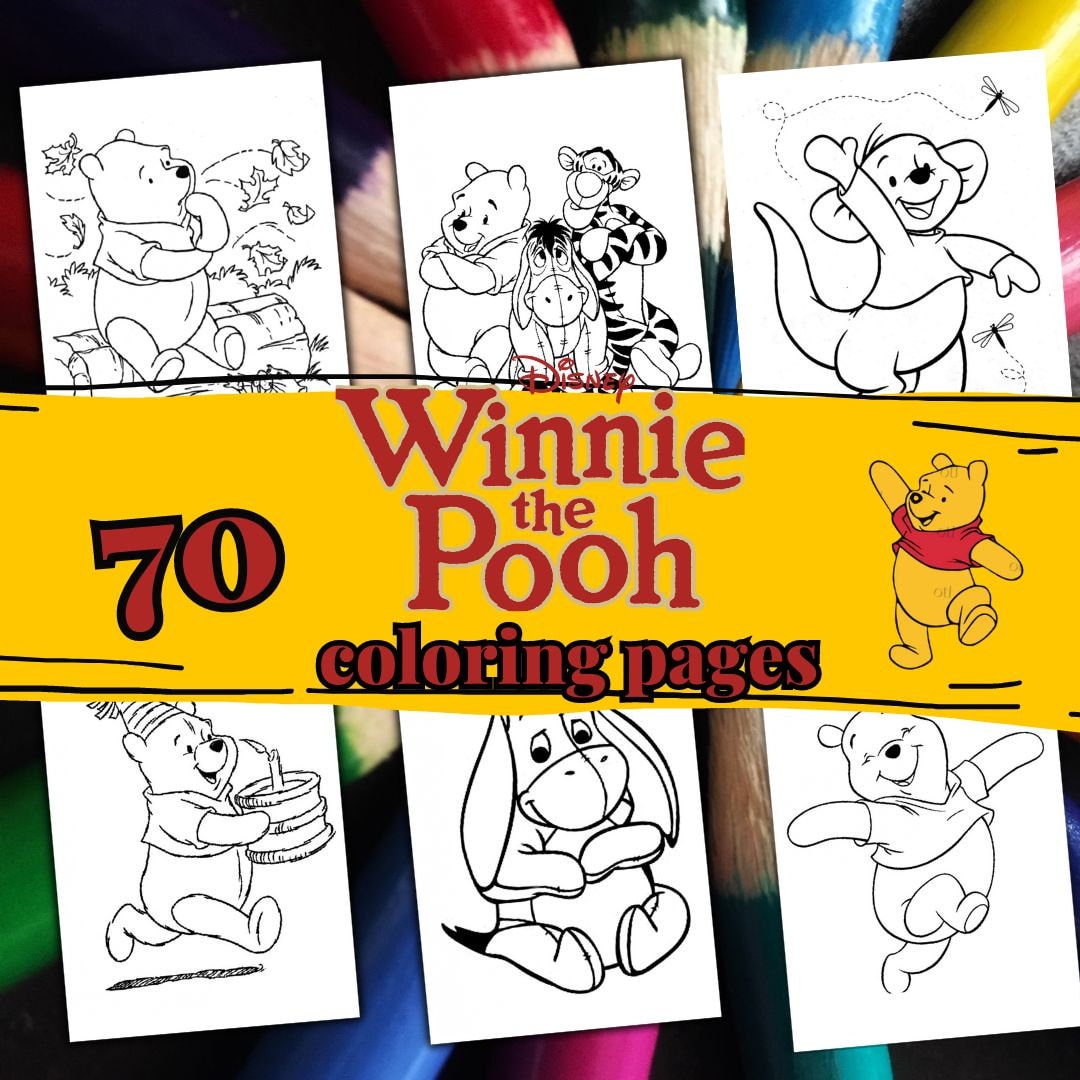 70 WYNNY the POOH Color Pages. Winny the Pooh Coloring Book Fo Kid ...