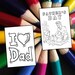 30 FATHER'S DAY Coloring Pages. Cartoon Coloring Book for Kids ...