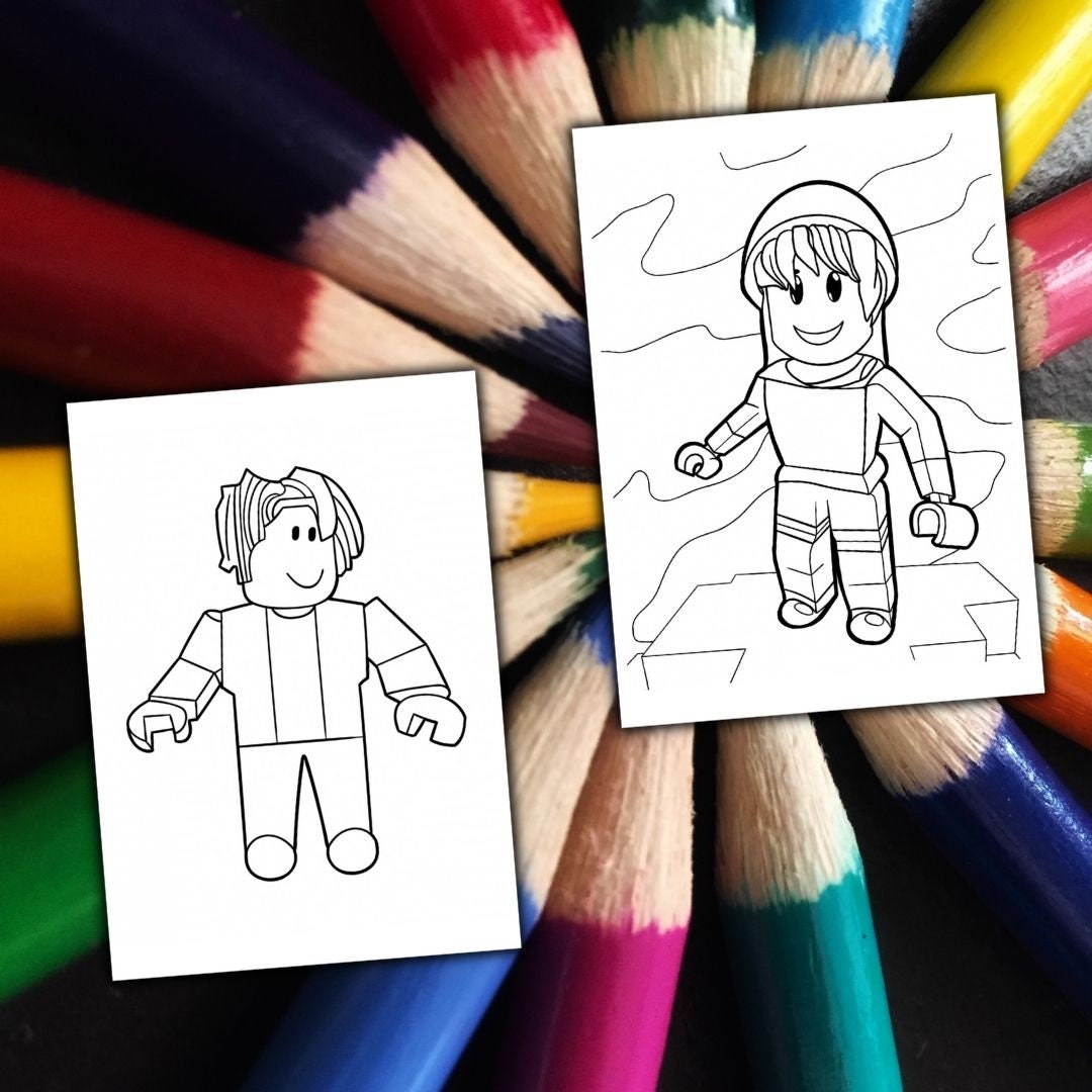 50 ROBLOX Coloring Pages. Roblox Coloring Book for Kids. Printable ...
