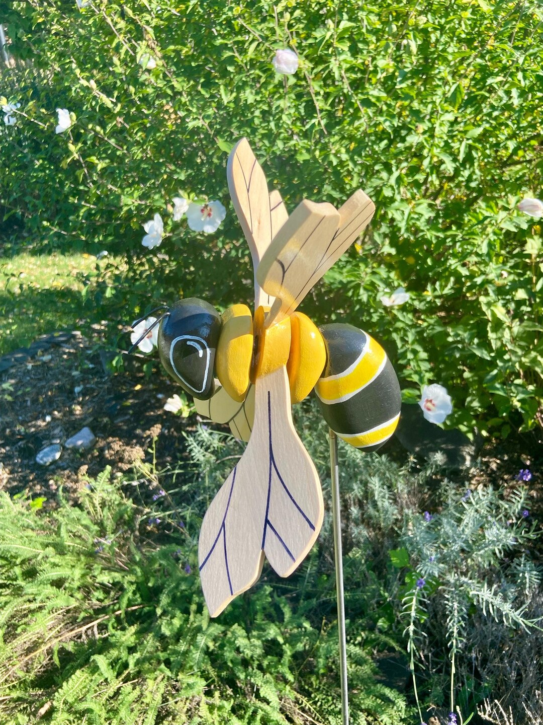 Handmade Honey Bee Whirligig - Etsy