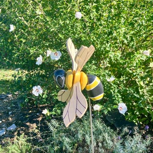 Handmade Honey Bee Whirligig - Etsy