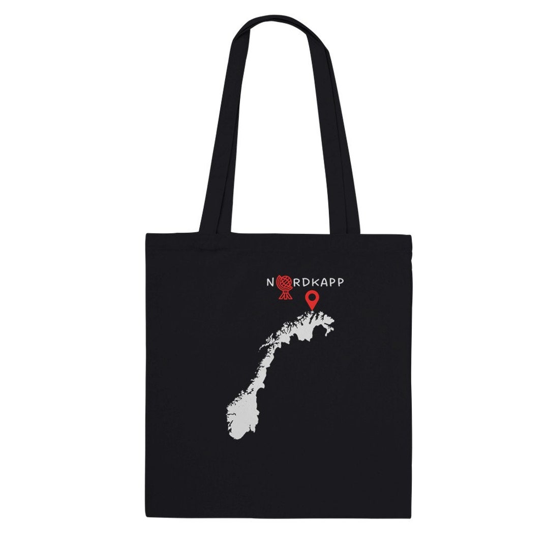 Tote Bag Norway Nordkapp Norway Map Jute Bag Shopping Bag Cotton Bag - Etsy