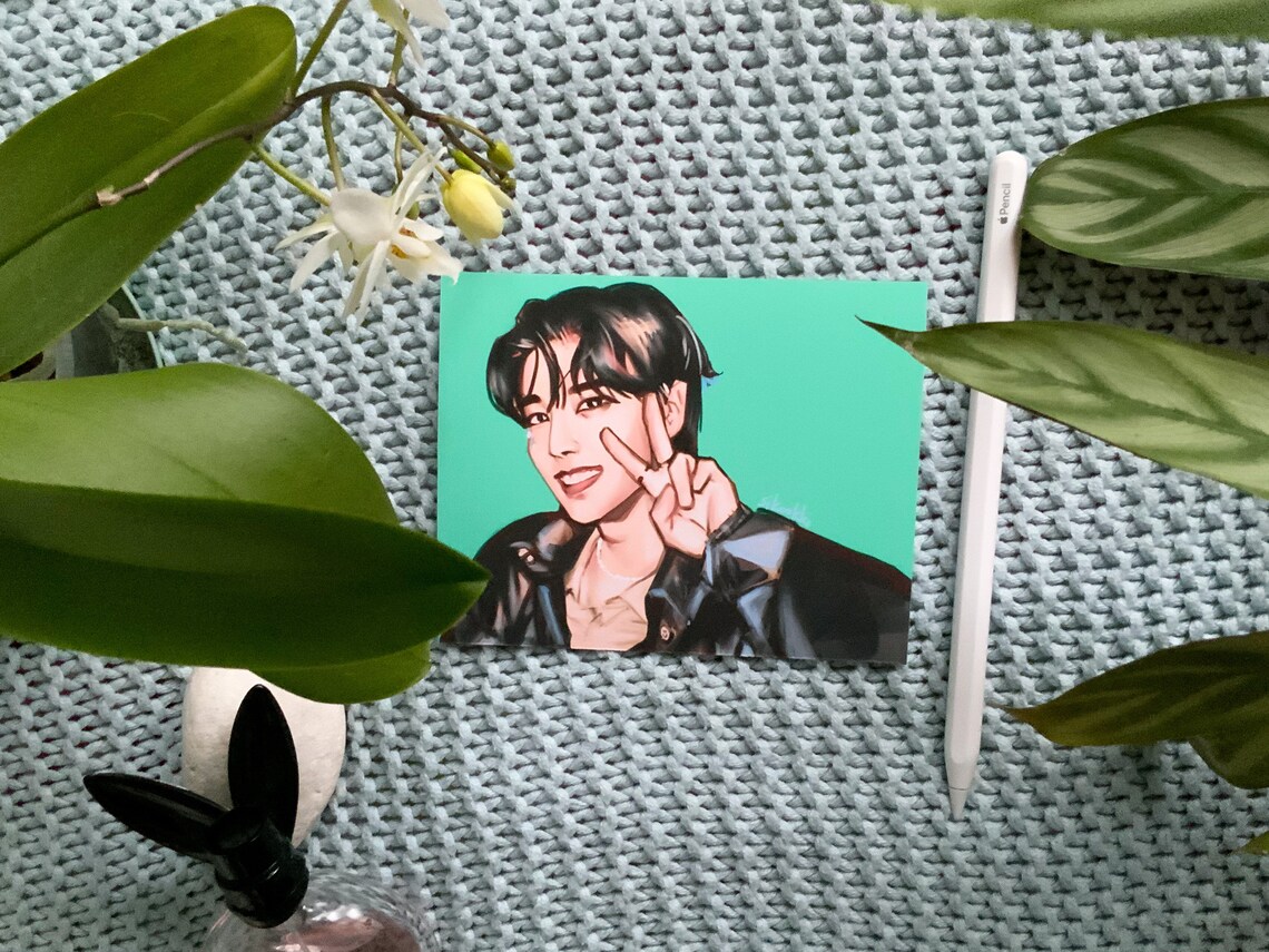 Mini Skz Art Prints 9x12cm Stray Kids Lee Know & Han Jisung - Etsy