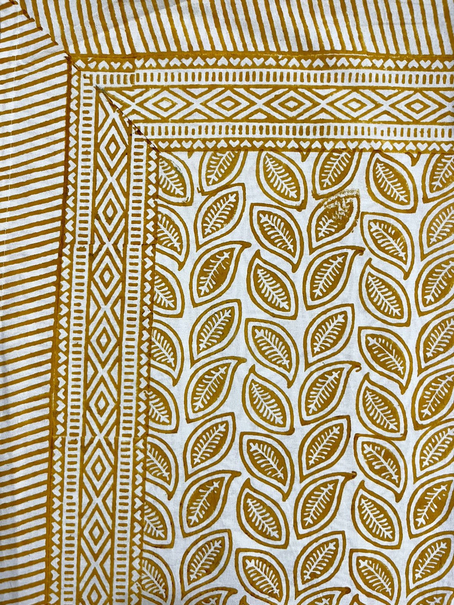 Indian Hand Block Print Cotton Dining Table Cloth - Block Print Table ...