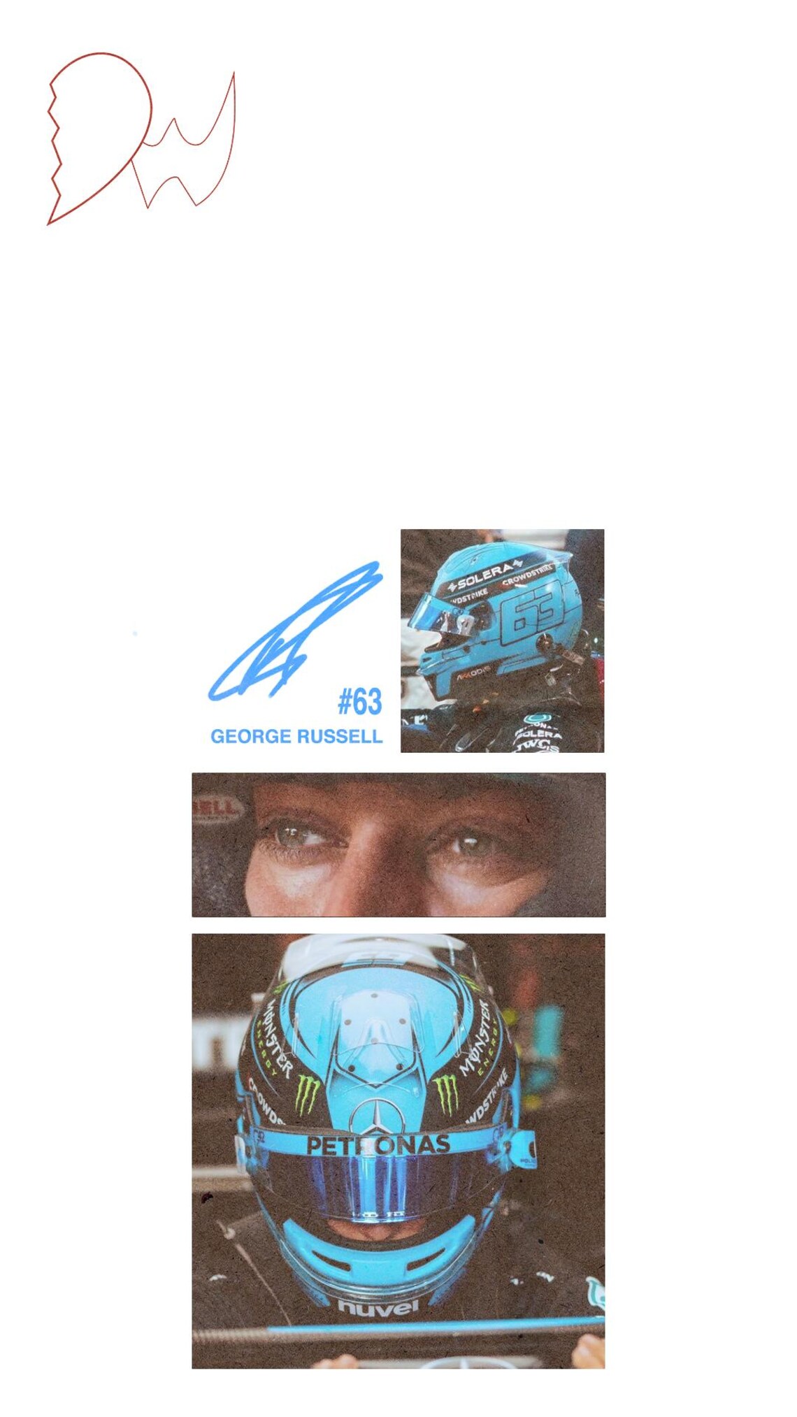 George Russell Formula 1 Wallpaper - Etsy