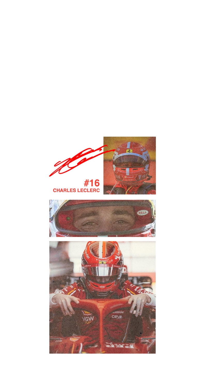 Charles Leclerc Formula 1 Wallpaper - Etsy