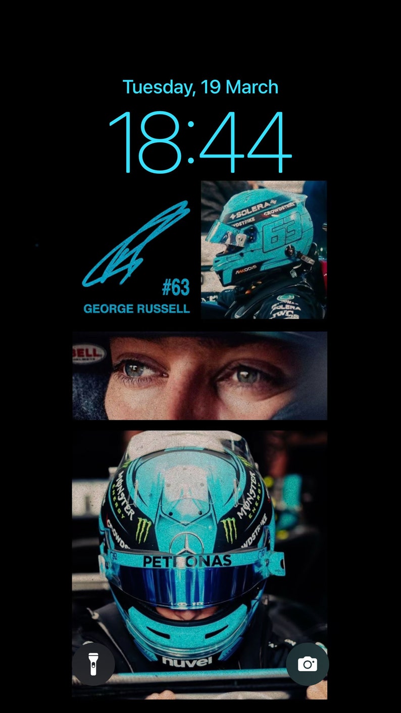 George Russell Formula 1 Wallpaper - Etsy