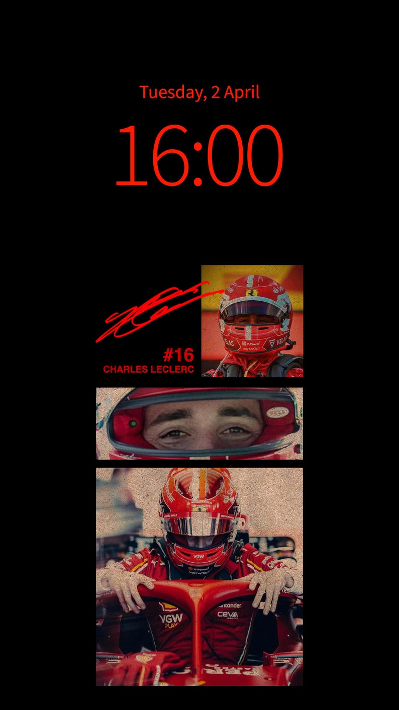 Charles Leclerc - Formula 1 Wallpaper - Etsy