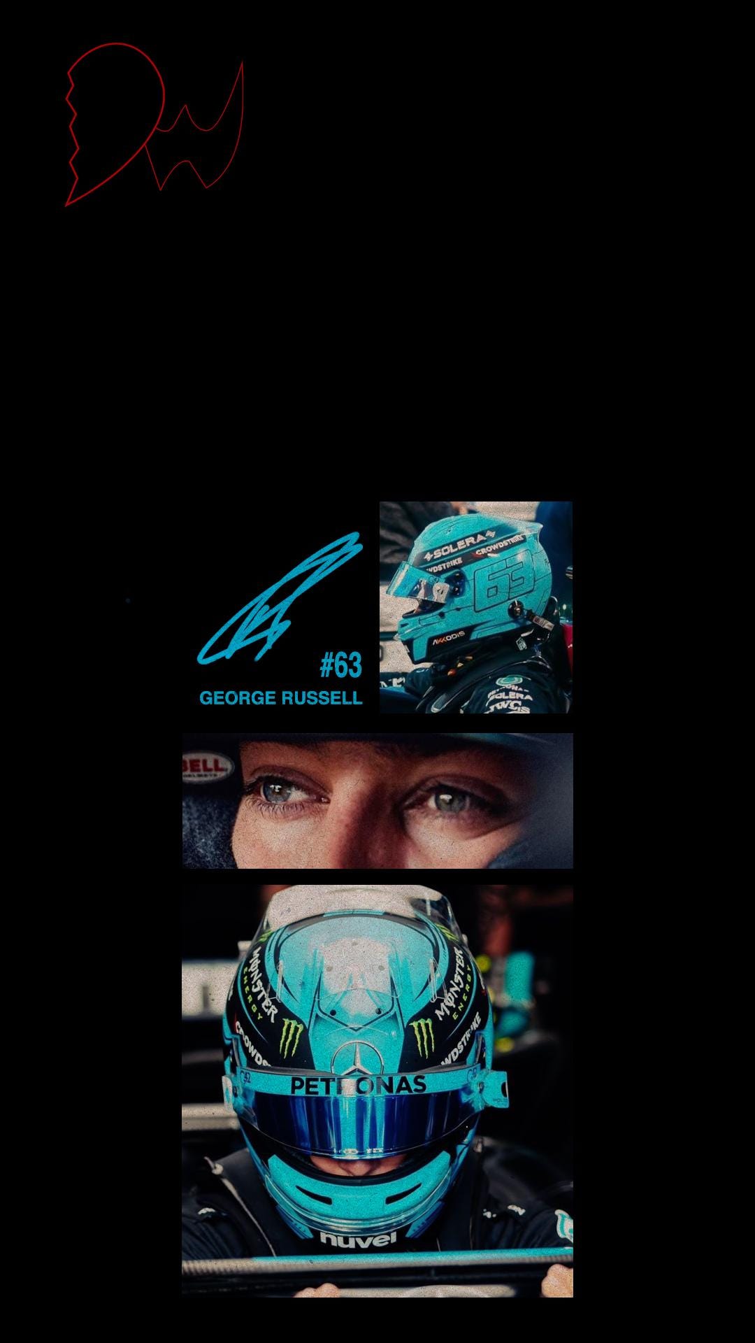 George Russell Formula 1 Wallpaper - Etsy
