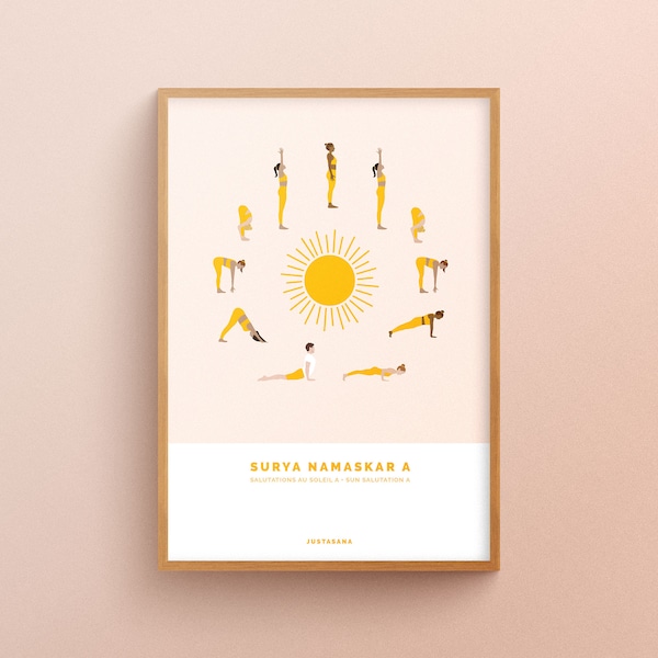 Sun Salutation Poster - Etsy