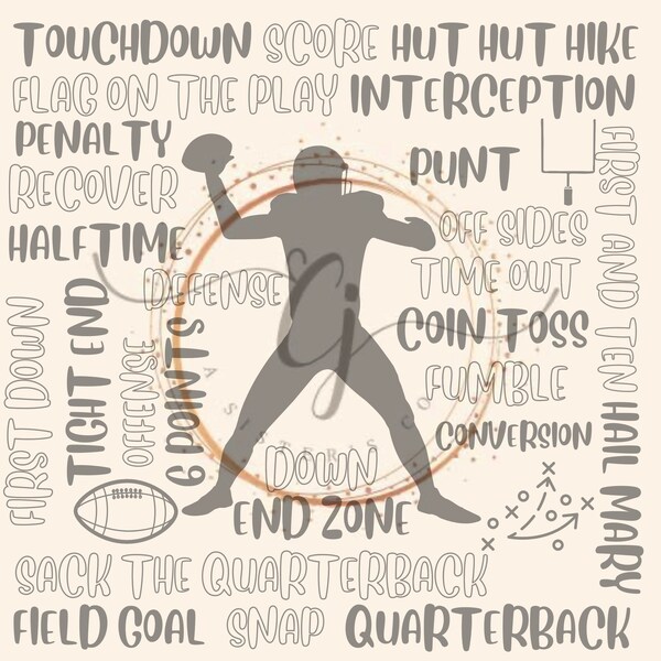 Football Subway Art - Etsy