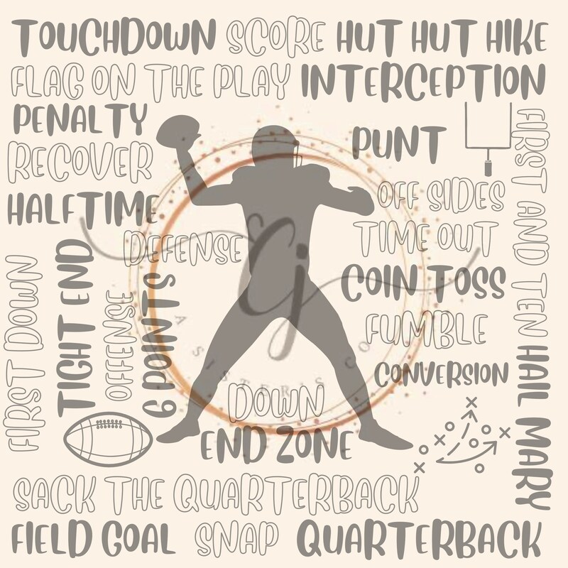 Football Subway Art - Etsy