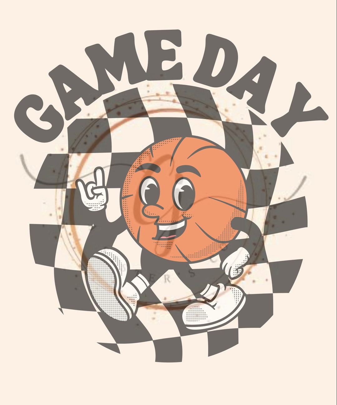 Retro Basketball Game Day PNG Sublimation Digital Download Retro ...
