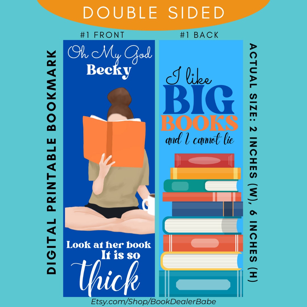 Printable Bookmarks, Funny Bookmarks, Punny Bookmarks, Book Lover Gift ...