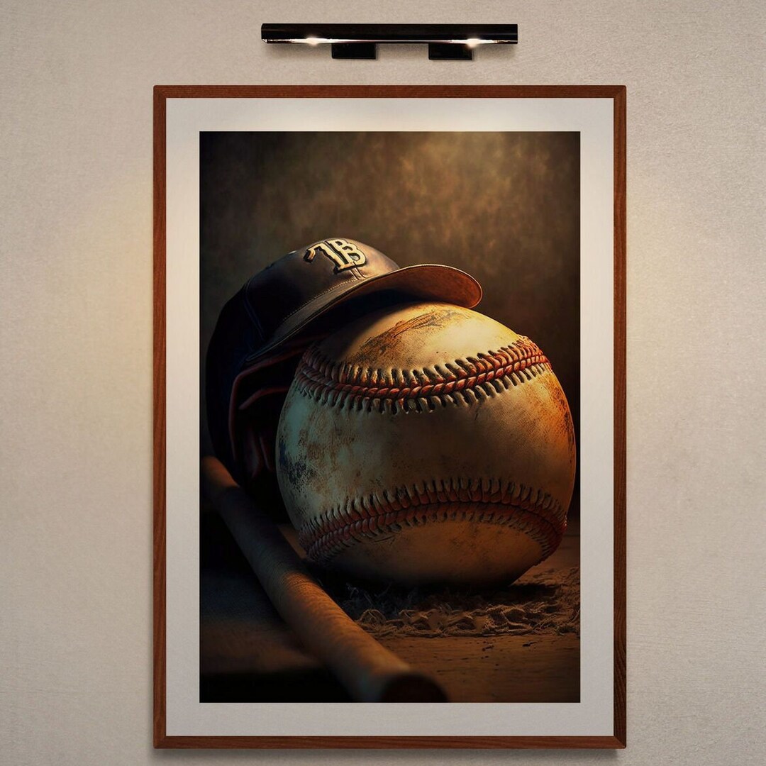 Baseball Poster, Baseball Wall Art, Baseball Print, Old Baseball Ball ...