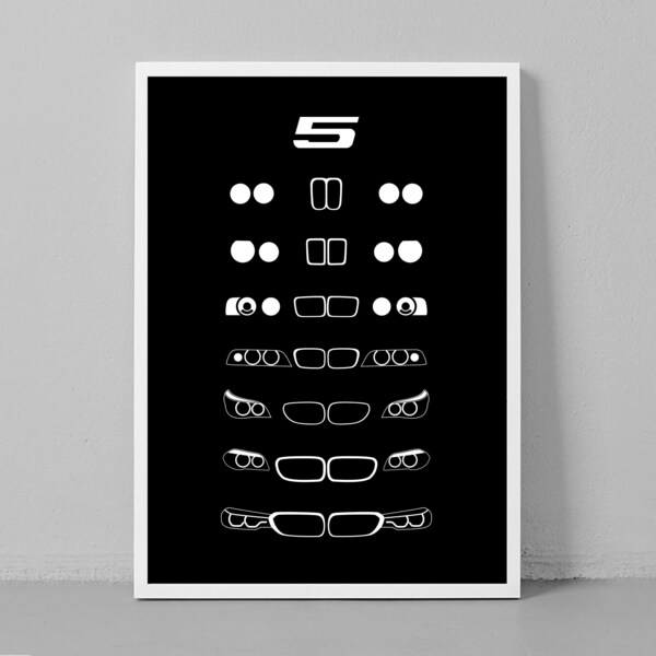 Bmw M5 Generations Poster - Etsy Australia