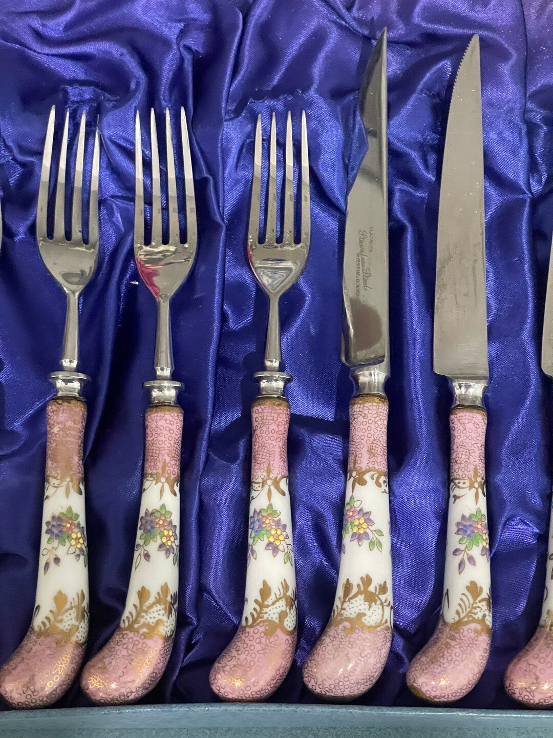 Vintage A E LEWIS Sheffield England Fork and Knife Set - Etsy