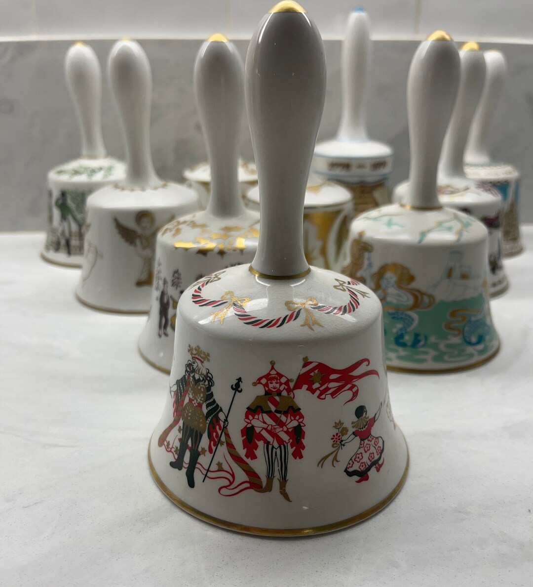 9 Hammersley Bone China Annual Bells - Etsy