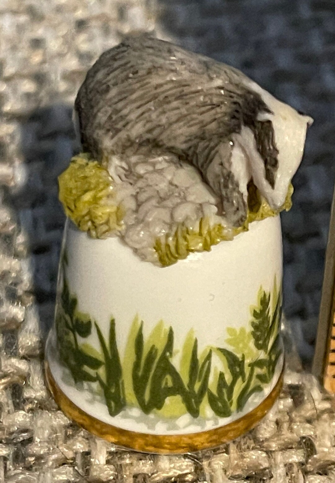Sutherland Highland Series 'badger' China Thimble B 52 - Etsy