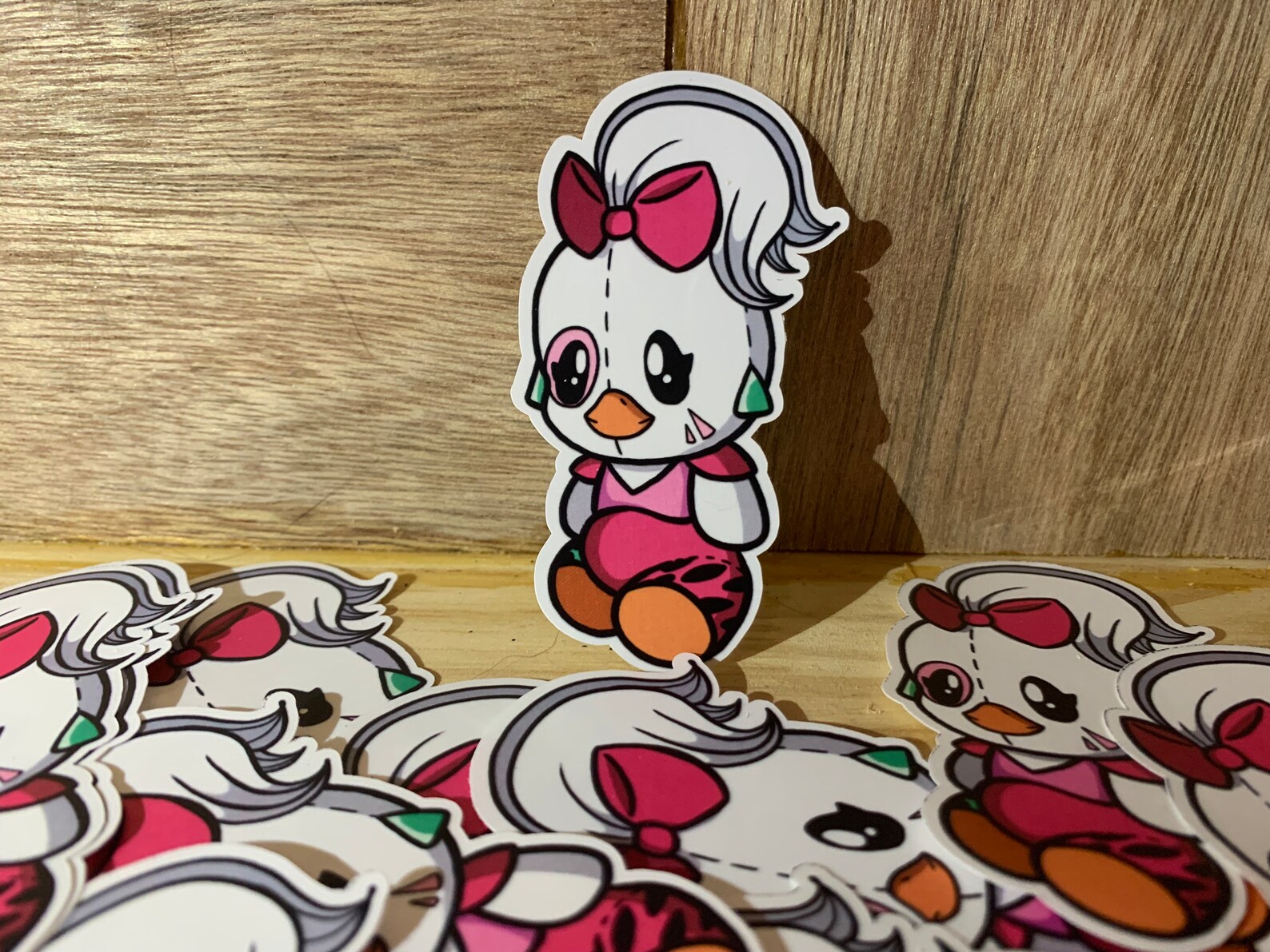 Chica Security Breach FNAF Plushy Stickers - Etsy