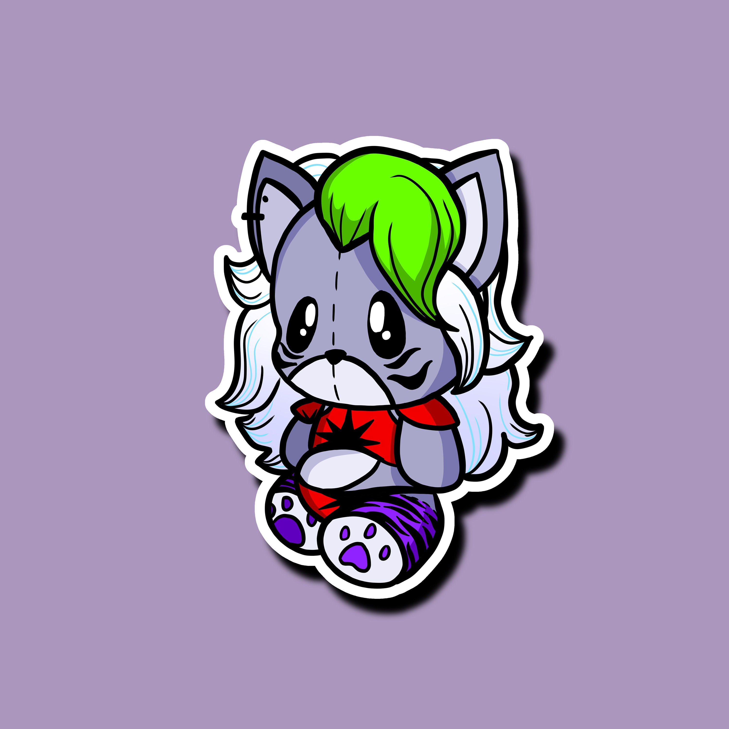 Roxy roxanne Security Breach FNAF Plushy Sticker - Etsy