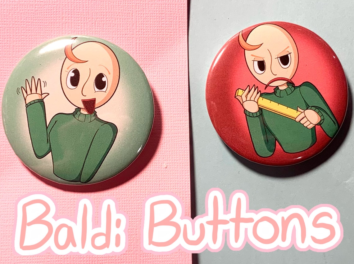 Baldi’s Basics Buttons (happy/angry) - Etsy