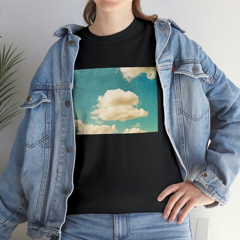 Cloud T-shirt, Cloud Old Photo T-shirt - Etsy