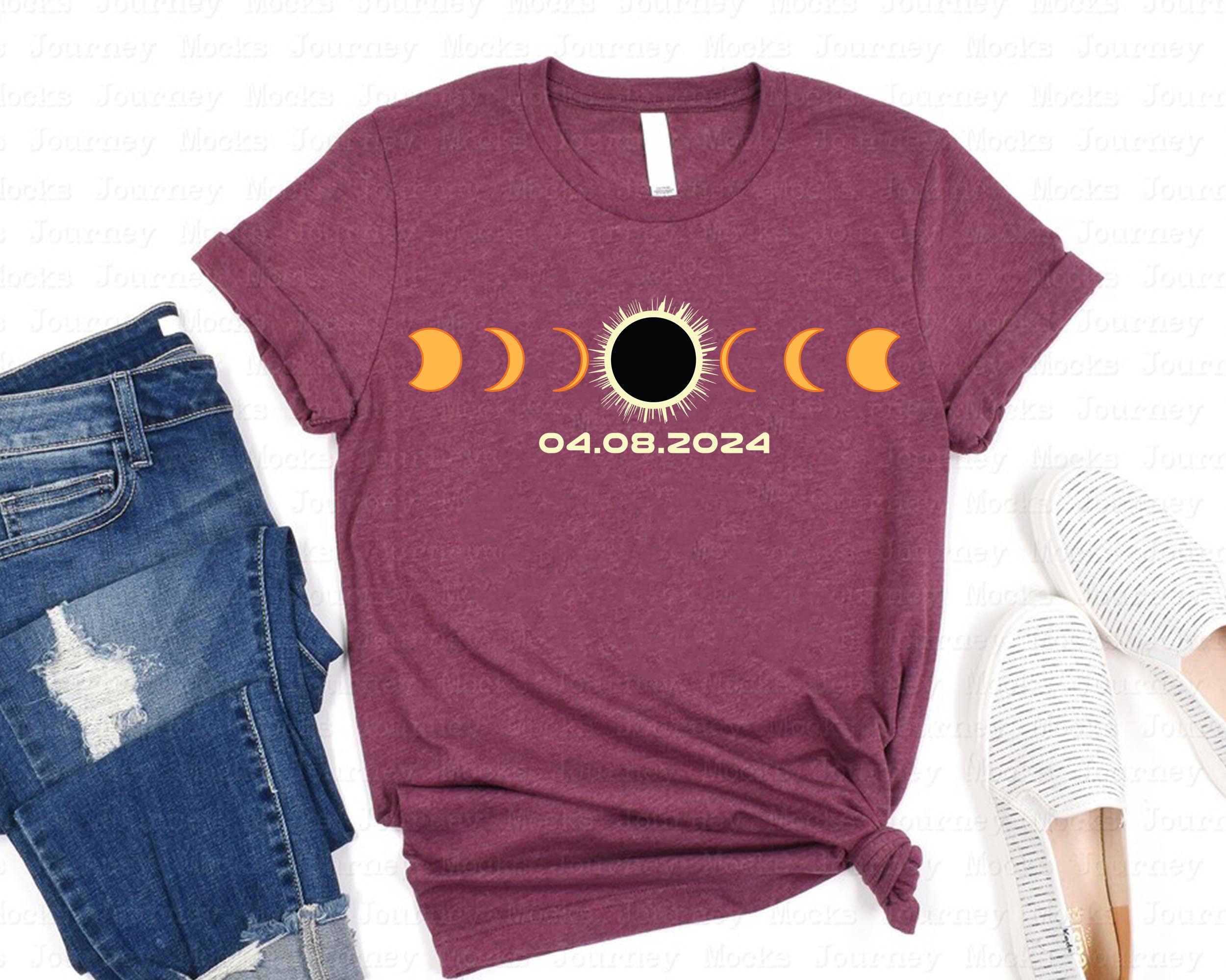 Solar Eclipse Shirt, April 8th 2024 Total Eclipse Shirt, Celestial Tee ...