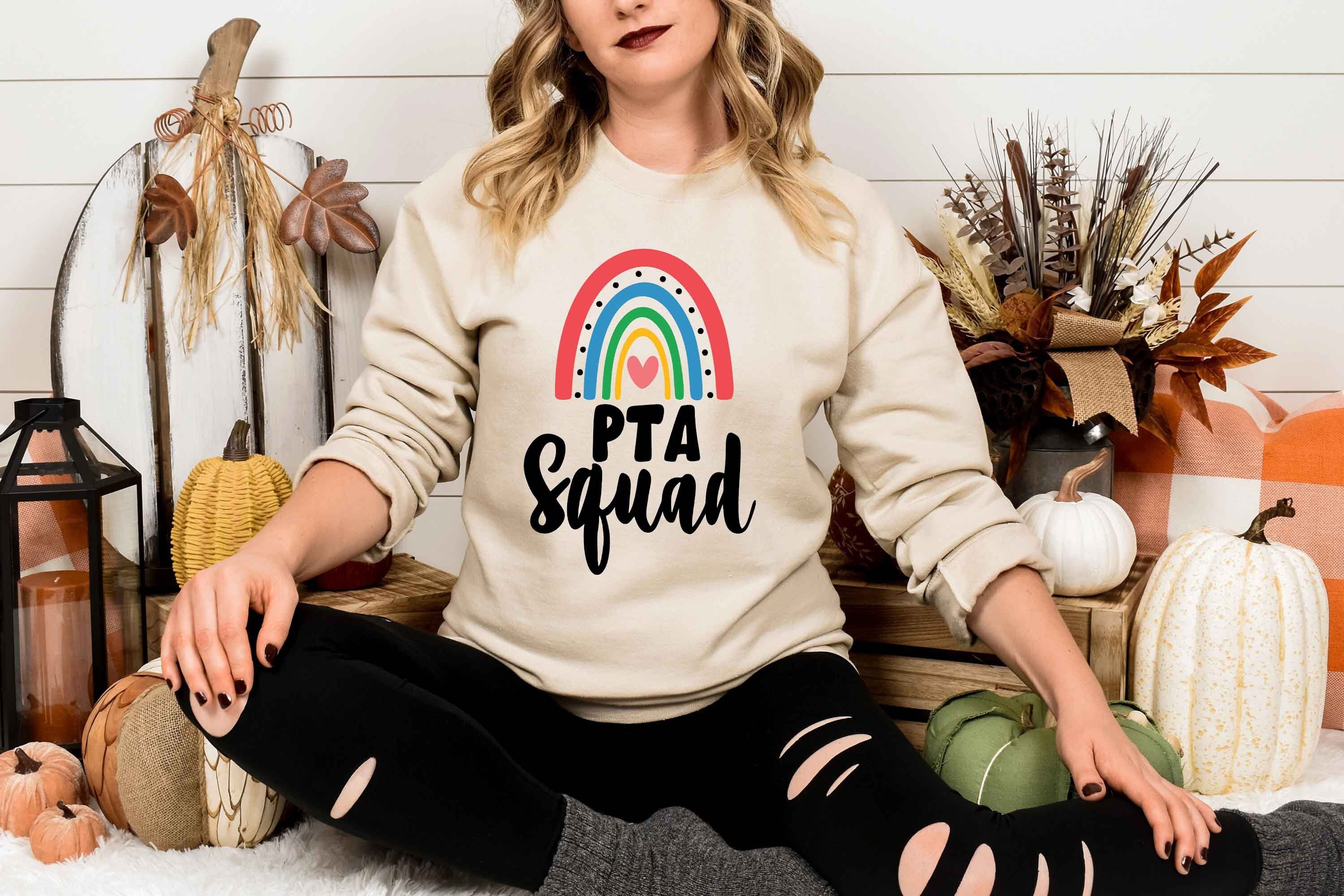 PTA Squad Sweatshirt, Parent Teacher Association, School Volunteer Sweat, PTA Tee, PTA Mom, Pta ...