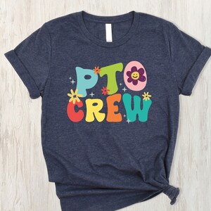 PTO Crew Shirts, Floral PTO Shirt, Parent Teacher Organization Shirt ...