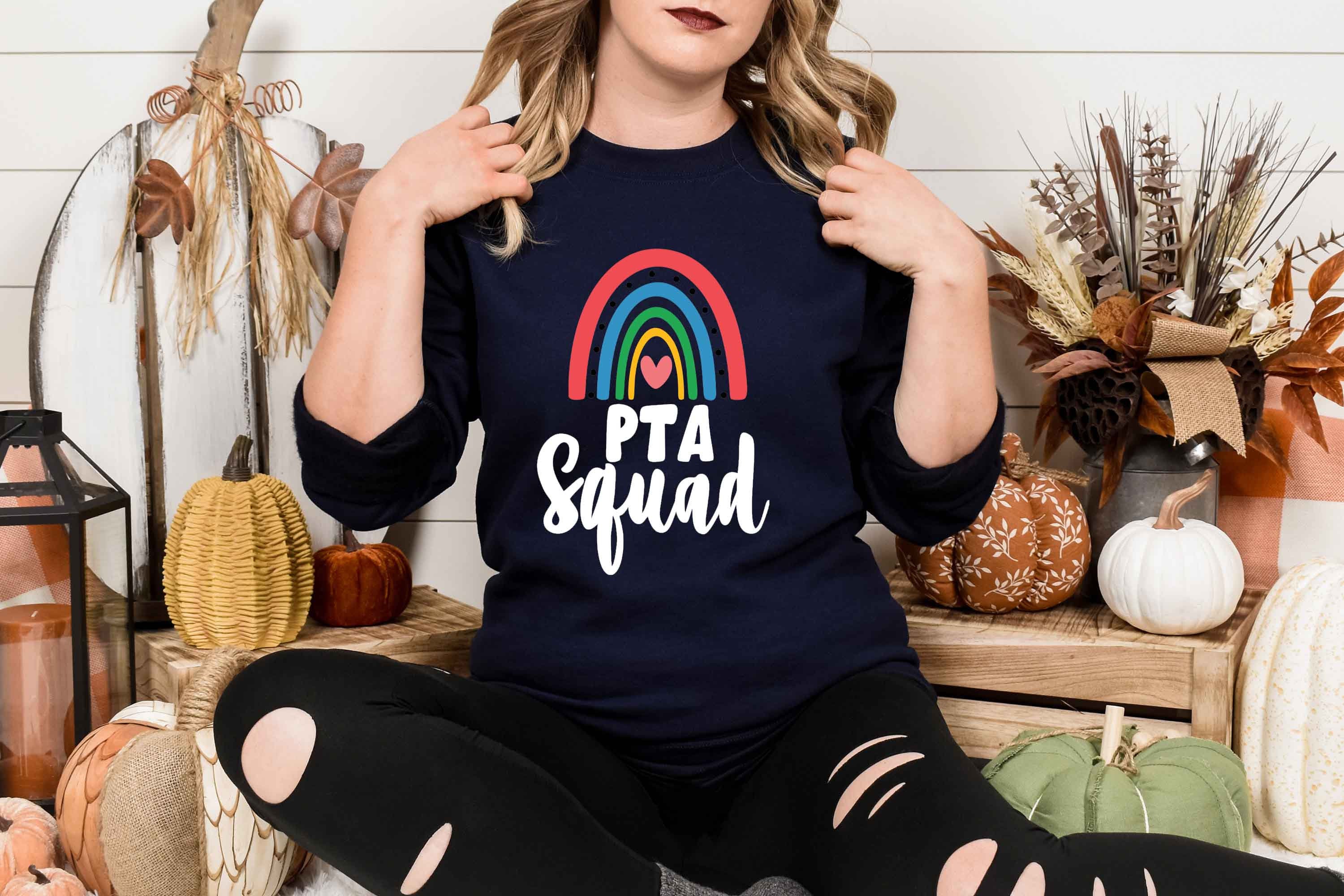 PTA Squad Sweatshirt, Parent Teacher Association, School Volunteer Sweat, PTA Tee, PTA Mom, Pta ...