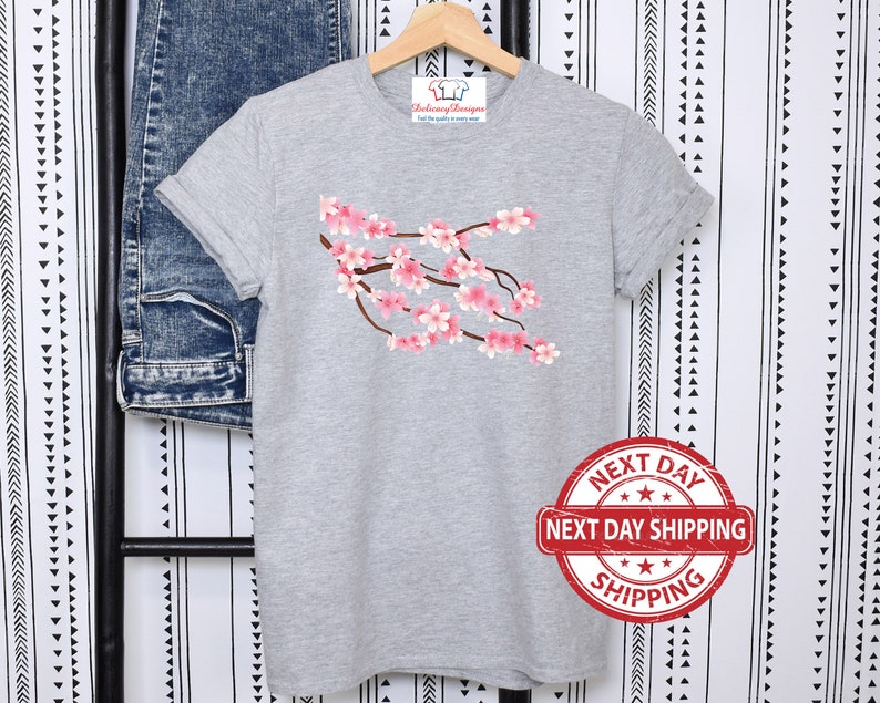 Cherry Blossom Shirt Flower Nature Shirt Hello Spring Shirt - Etsy