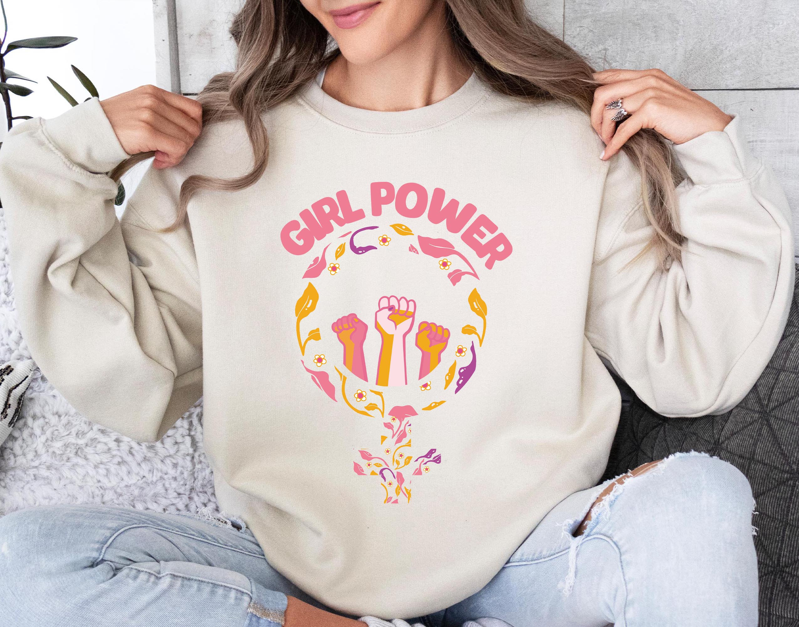 Girl Power Sweatshirt, Women Empowerment Sweater, Strong Woman Sweater ...