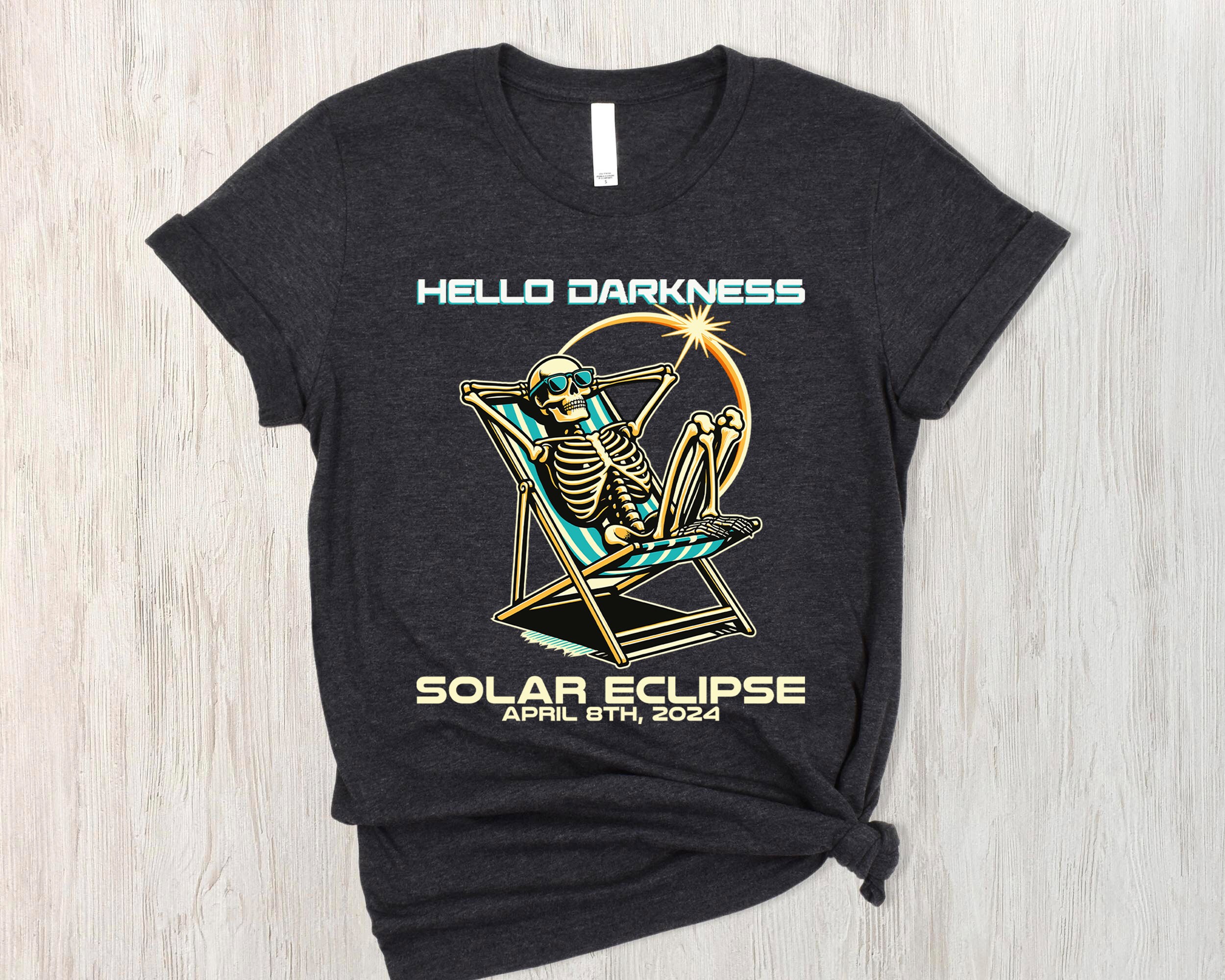 Hello Darkness Solar Eclipse Shirt, April 8th 2024 Shirt, Eclipse Event ...