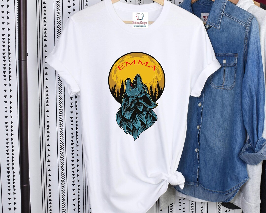 Personalized Wolf Pack Tshirt, Wolf Pack Shirts, Wolf Family Matching ...