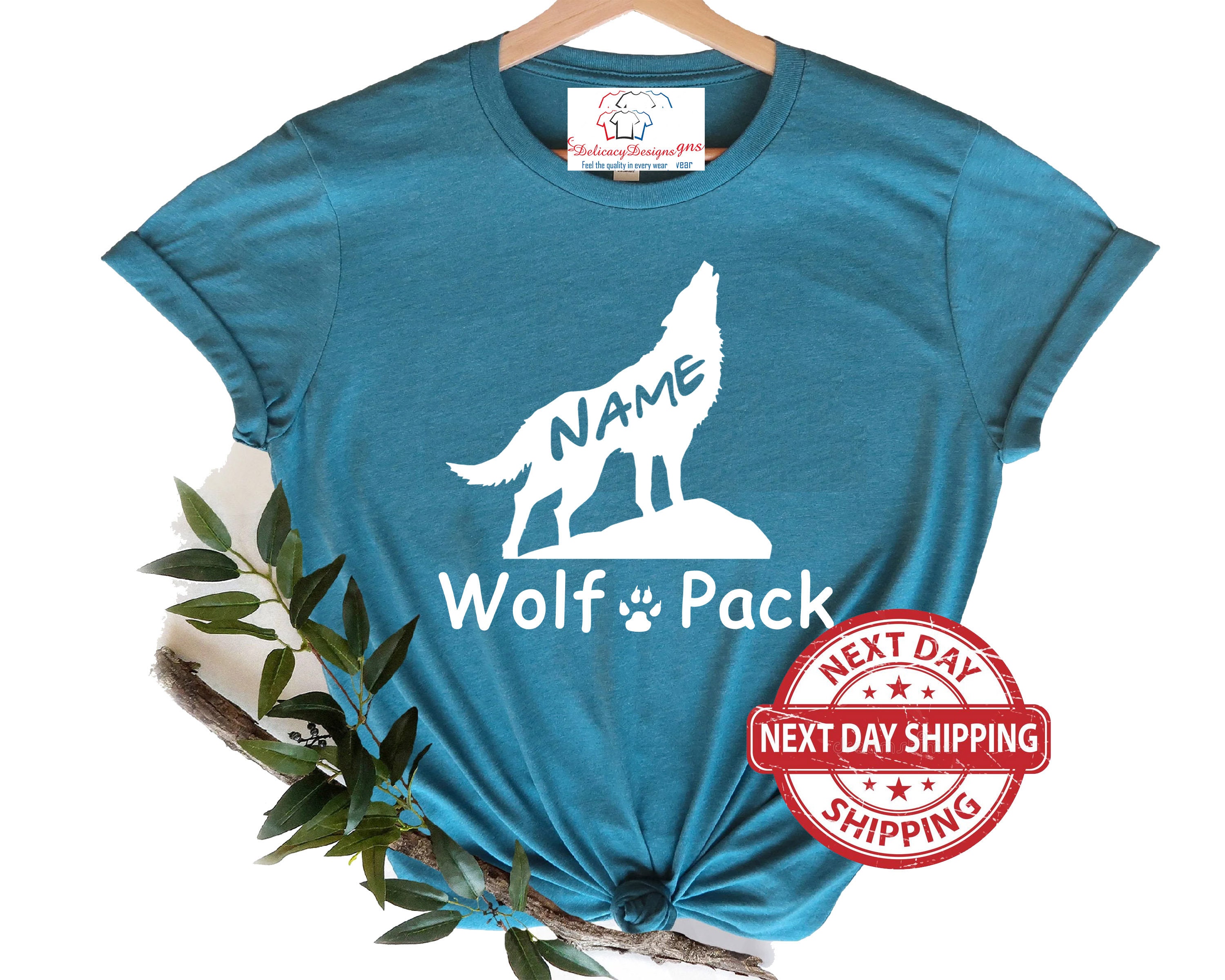 Wolf Pack Shirts, Wolf Family Matching T-shirts, Mama Wolf, Papa Wolf ...