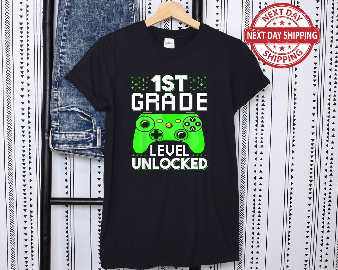 First Grade Shirts, Back to School Shirt, 1st First Grade Level ...